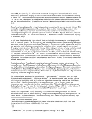 Country Development Cooperation Strategy 2013-2018 | PDF