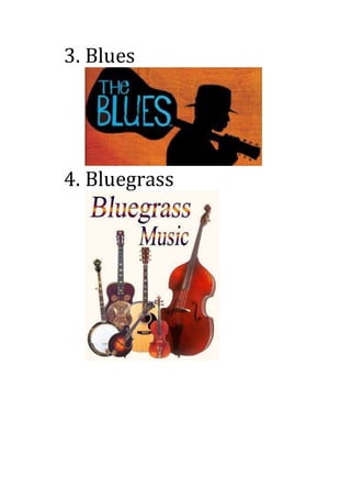 Country genre mind map | DOCX