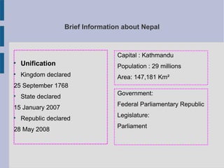 Country presentation nepal | PDF