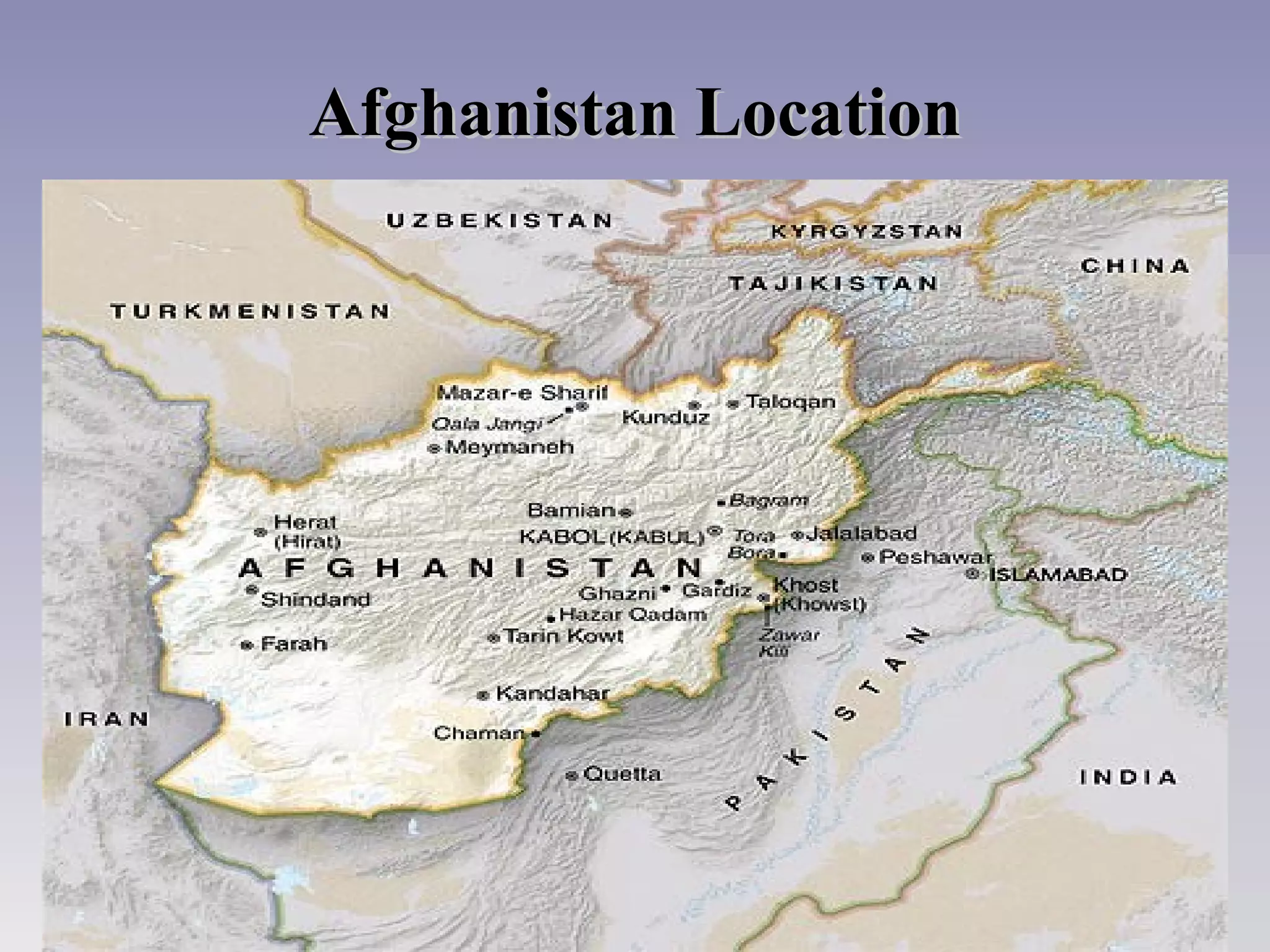 Country Presentation (Afghanistan) | PPT