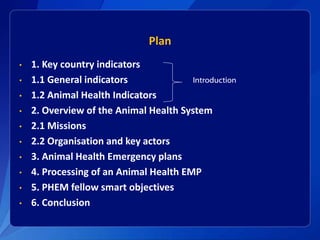 Cameroon animal health system & emergency management system | PPT