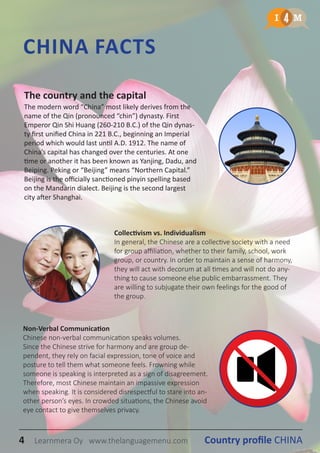 I4M Country profile china (in english) | PDF