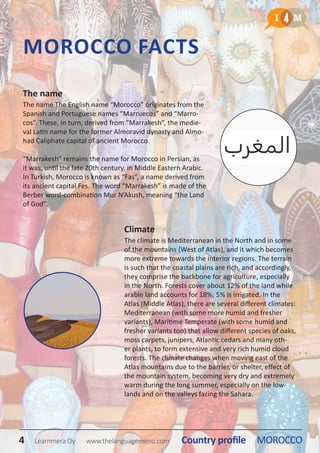 I4M Country profile Morocco (in english) | PDF