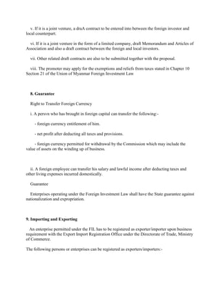 Country profile myanmar | DOCX