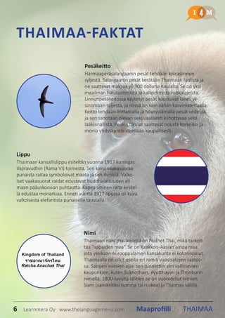 I4M Country profile thailand (in finnish) | PDF