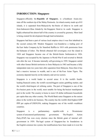Singapore country report | PDF
