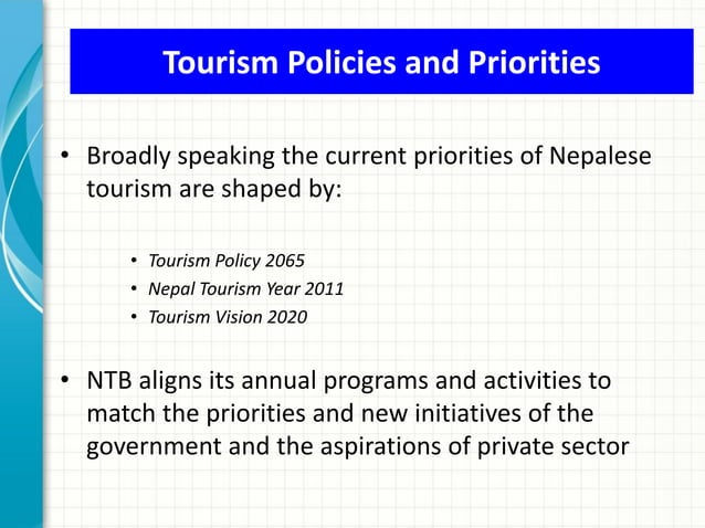 relevant knowledge and policies about Nepal's tourism | PDF