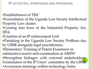 Country report on IP UGANDA.ppt