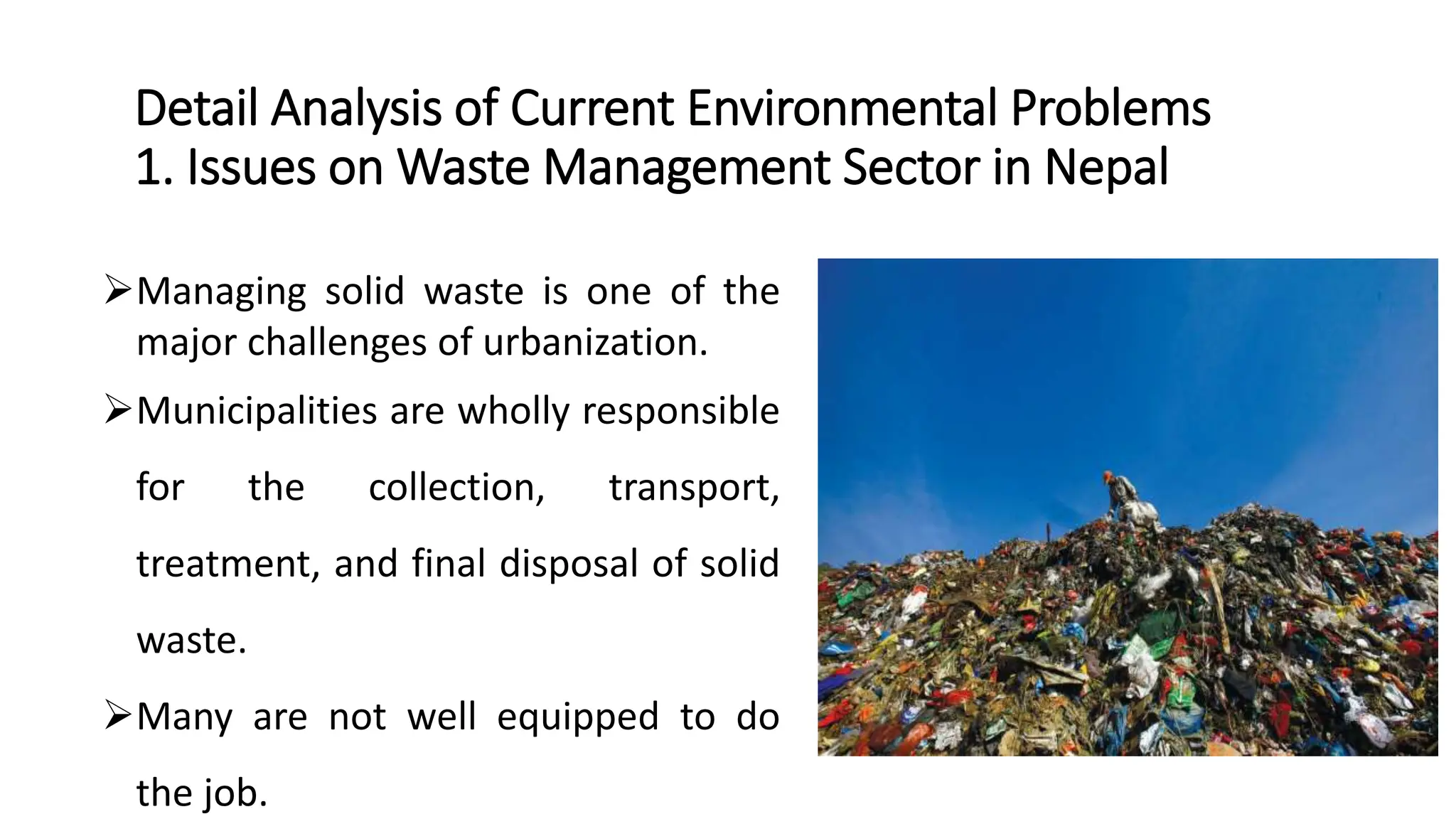 country report ppt nepal about current environmental issues | PPTX