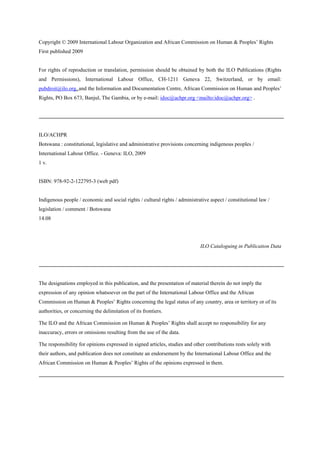 Country reports botswana | PDF