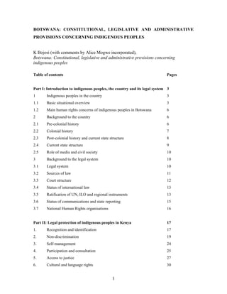 Country reports botswana | PDF