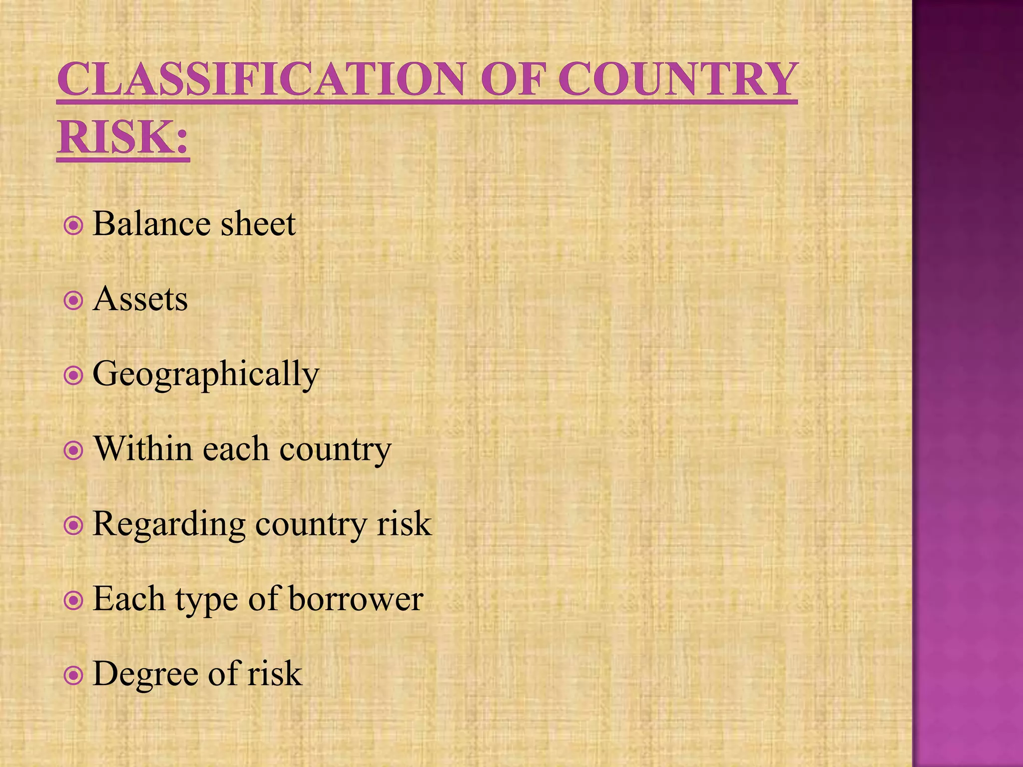 Country risk analysis | PPTX