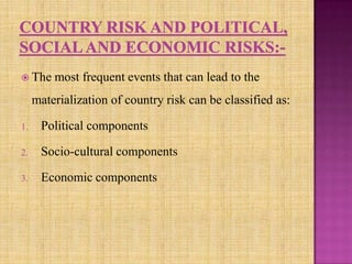 Country risk analysis | PPTX