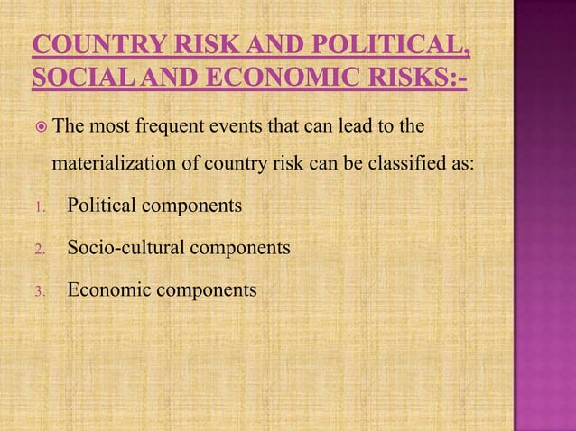 Country risk analysis | PPTX