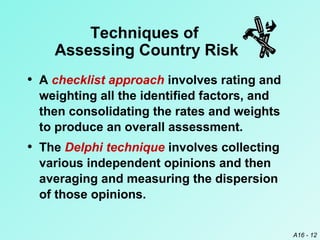Country risk analysis | PPT