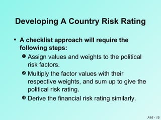 Country risk analysis | PPT