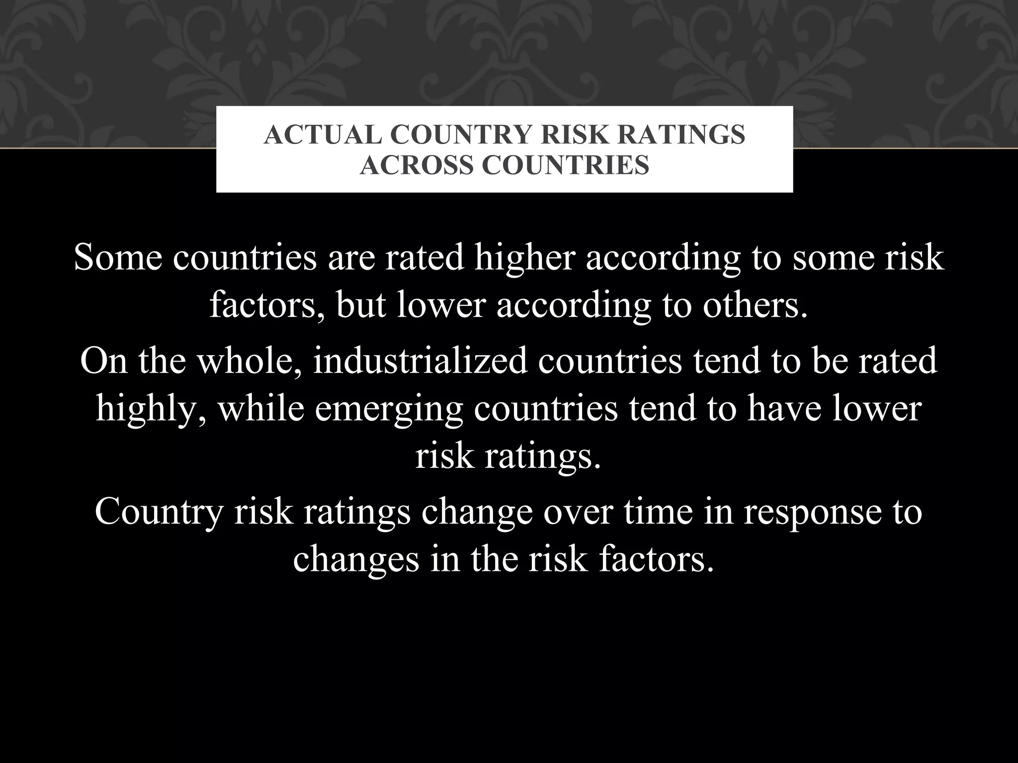 Country risk analysis | PPT