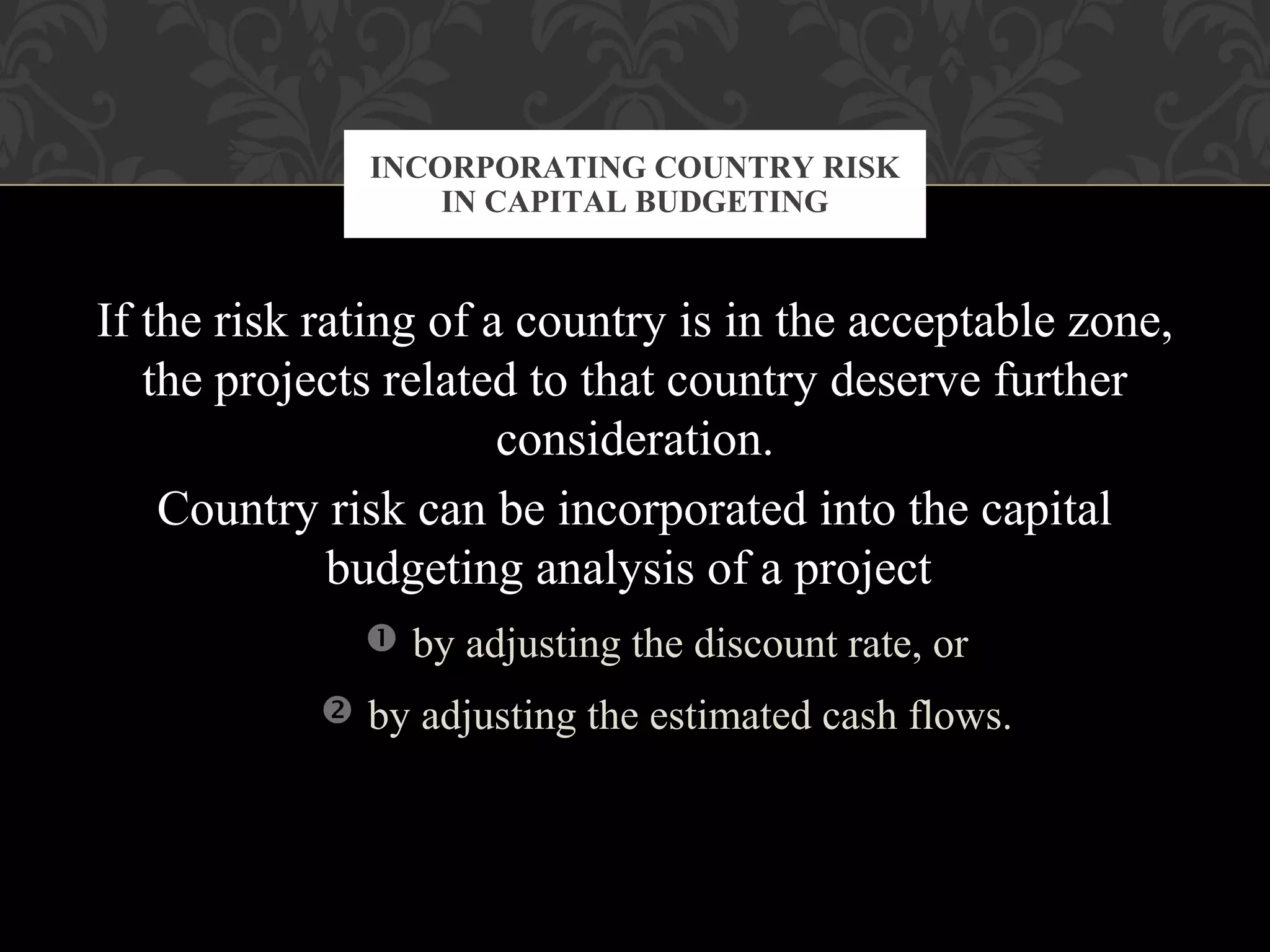 Country risk analysis | PPT