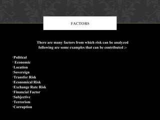 Country risk analysis | PPT