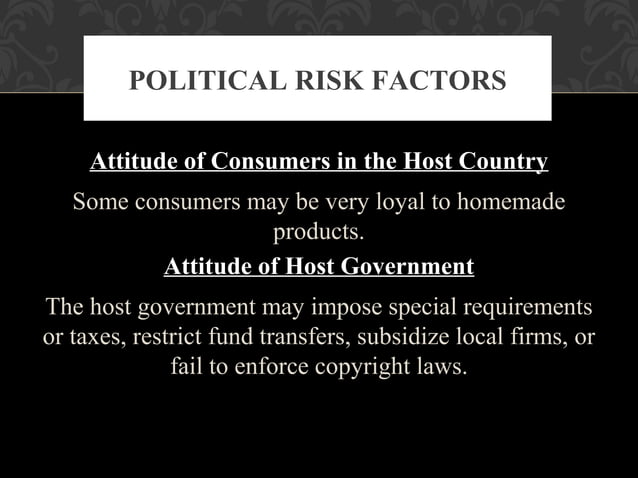 Country risk analysis | PPT | Economy | Business and Finance