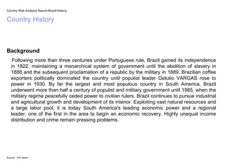 Country risk analysis_brazil | PPT