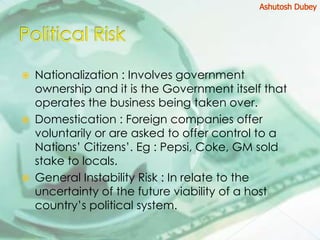 Country Risk Analysis Ppt Sec B Group 3 | PPTX
