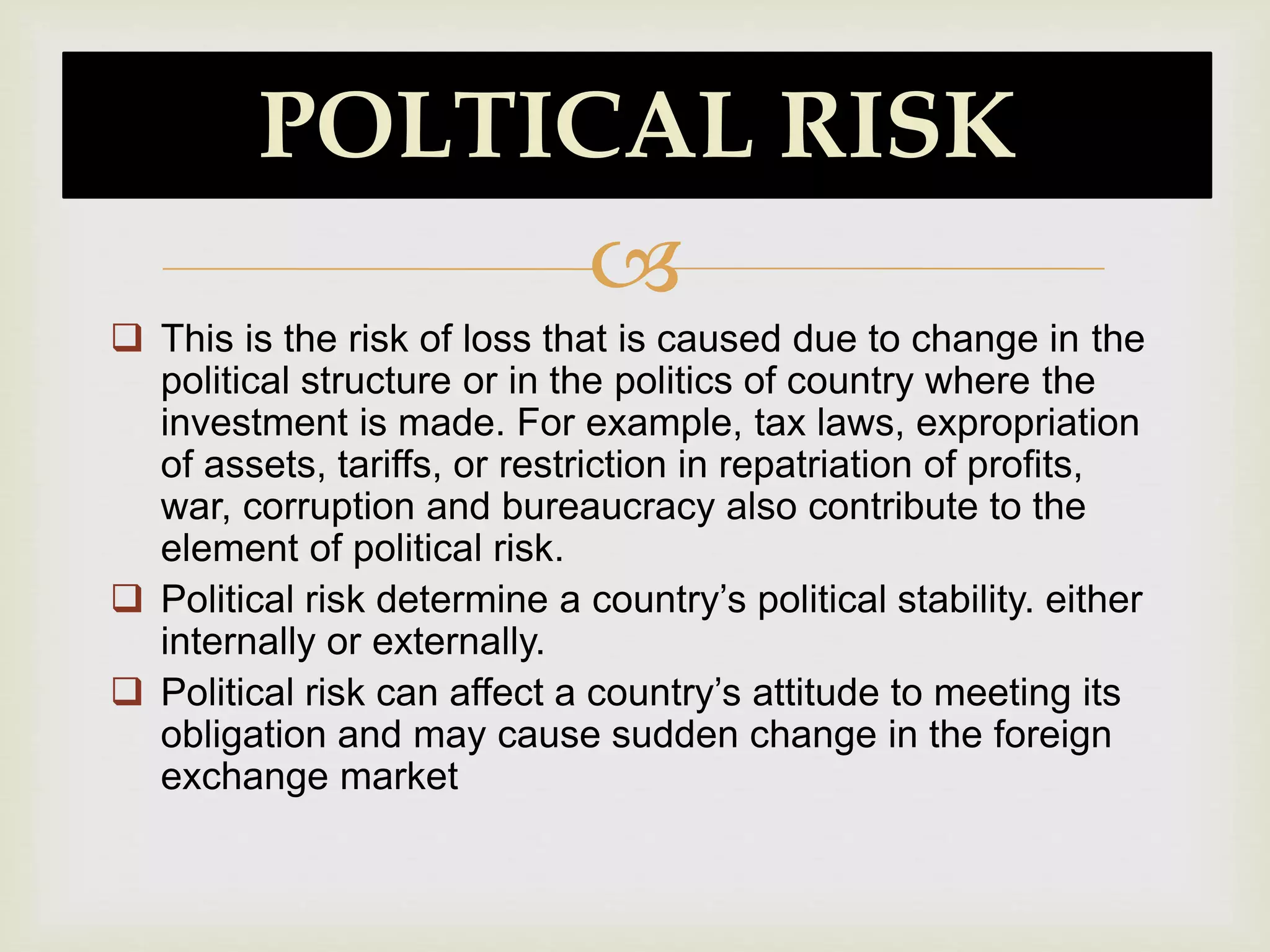 Country risk analysis | PPTX
