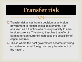 Country risk analysis | PPTX