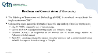 Country Status safety of RWM of SMR in Ethiopia 2025.pptx