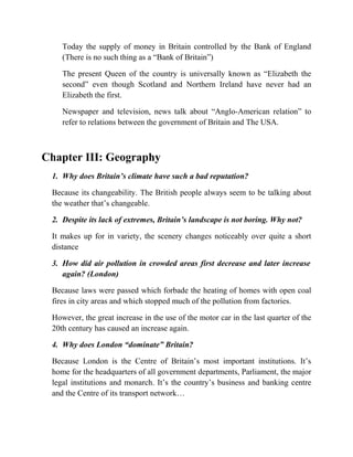 Country study britain | DOC