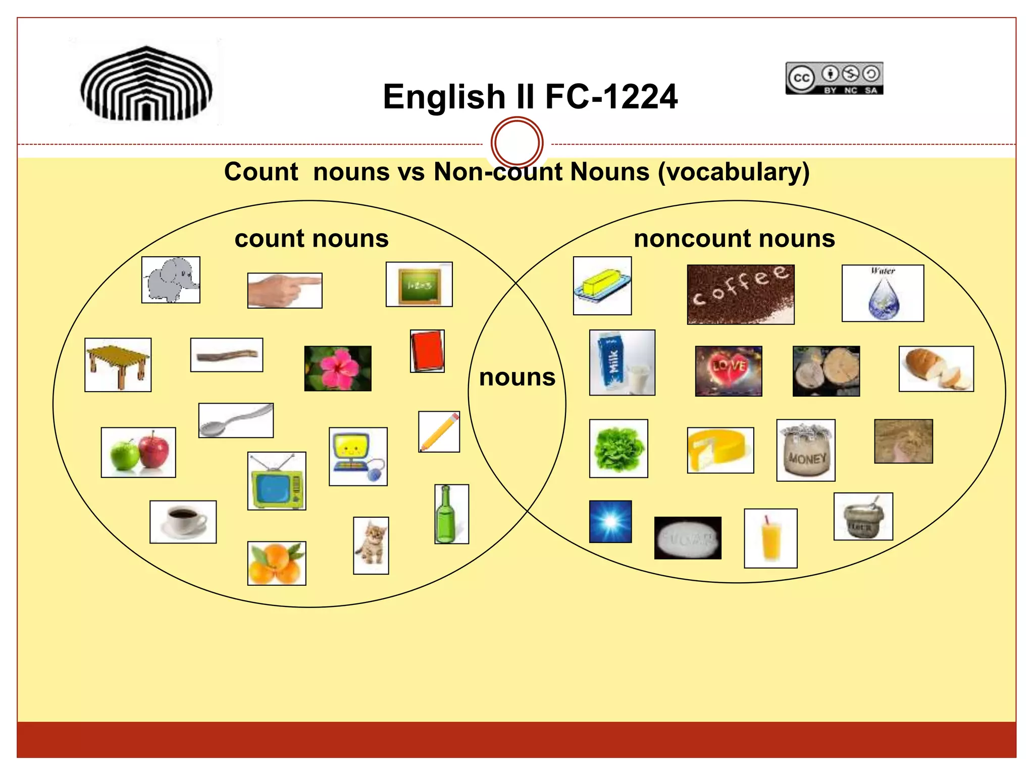 Count vs non count nouns.vocabulary | PPT