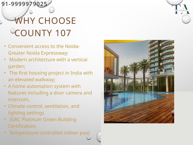County 107 details sector 107 noida.pptx