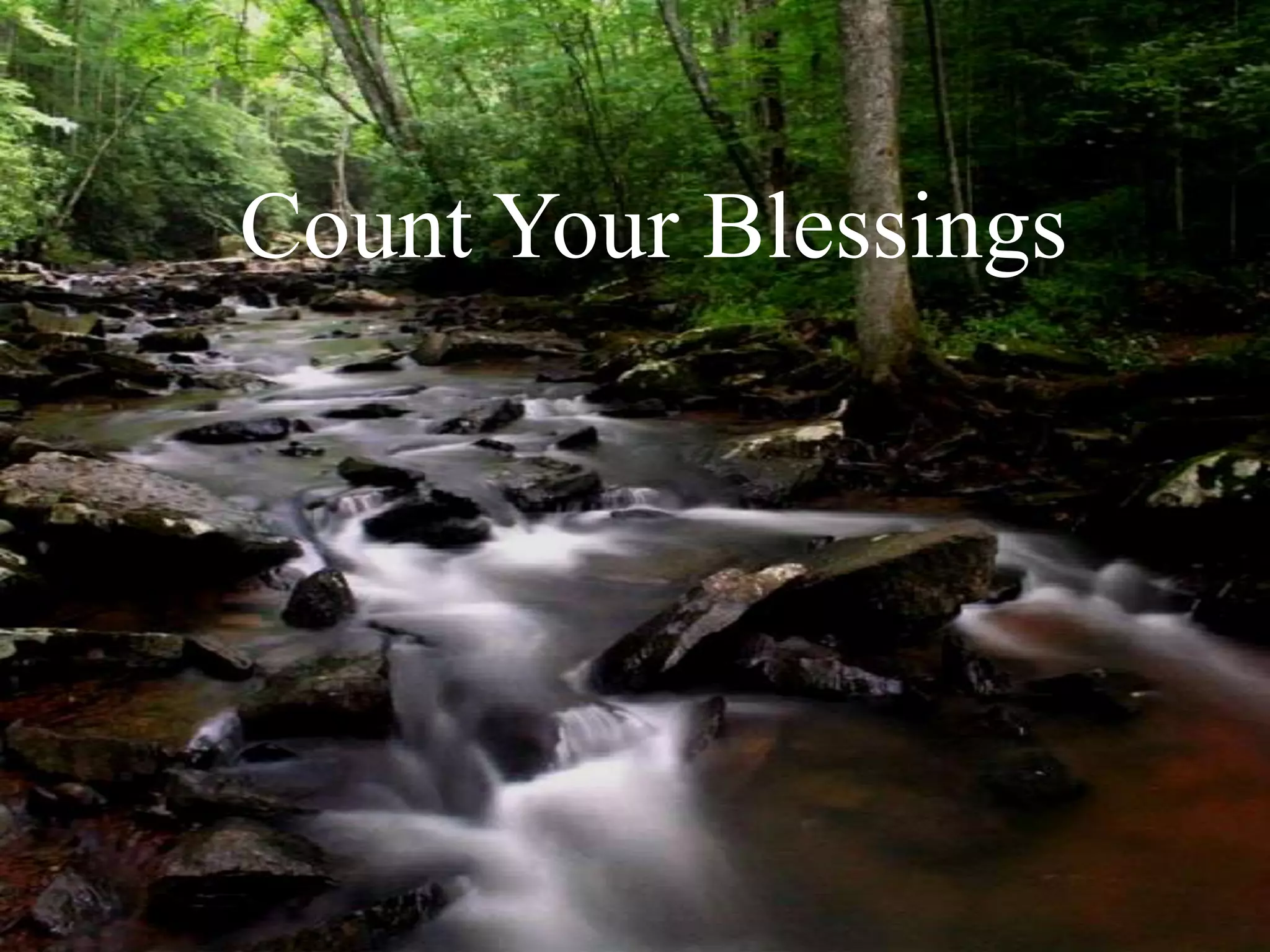Count Your Blessings | PPTX
