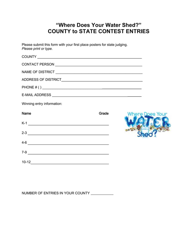 County to state form | PDF
