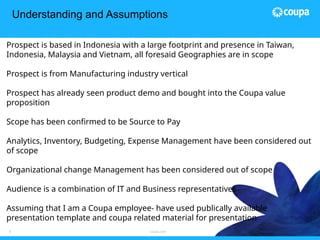 Coupa-Overview _Assumptions presentation | PPTX