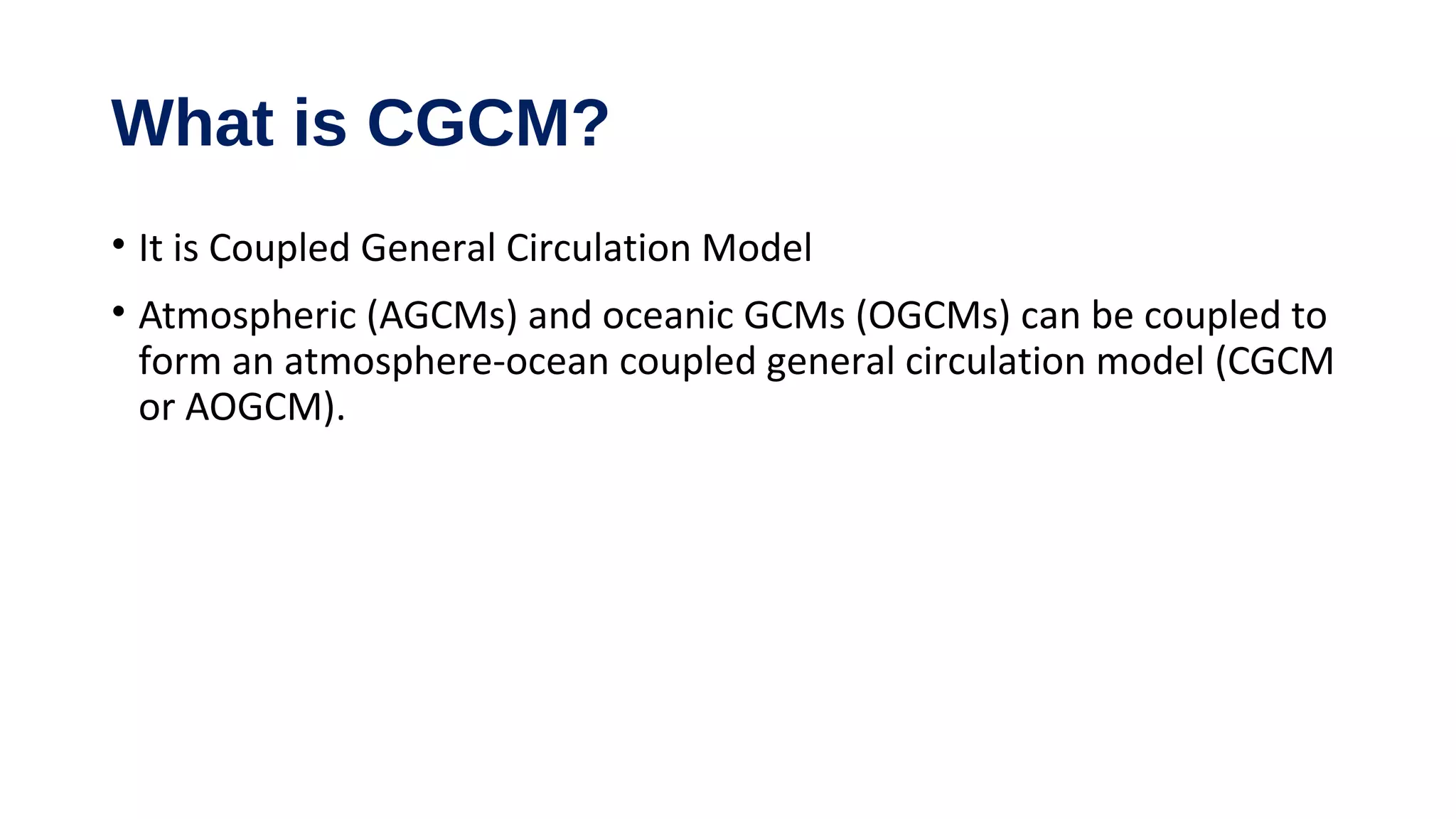Coupled general circulation modeling | PPT