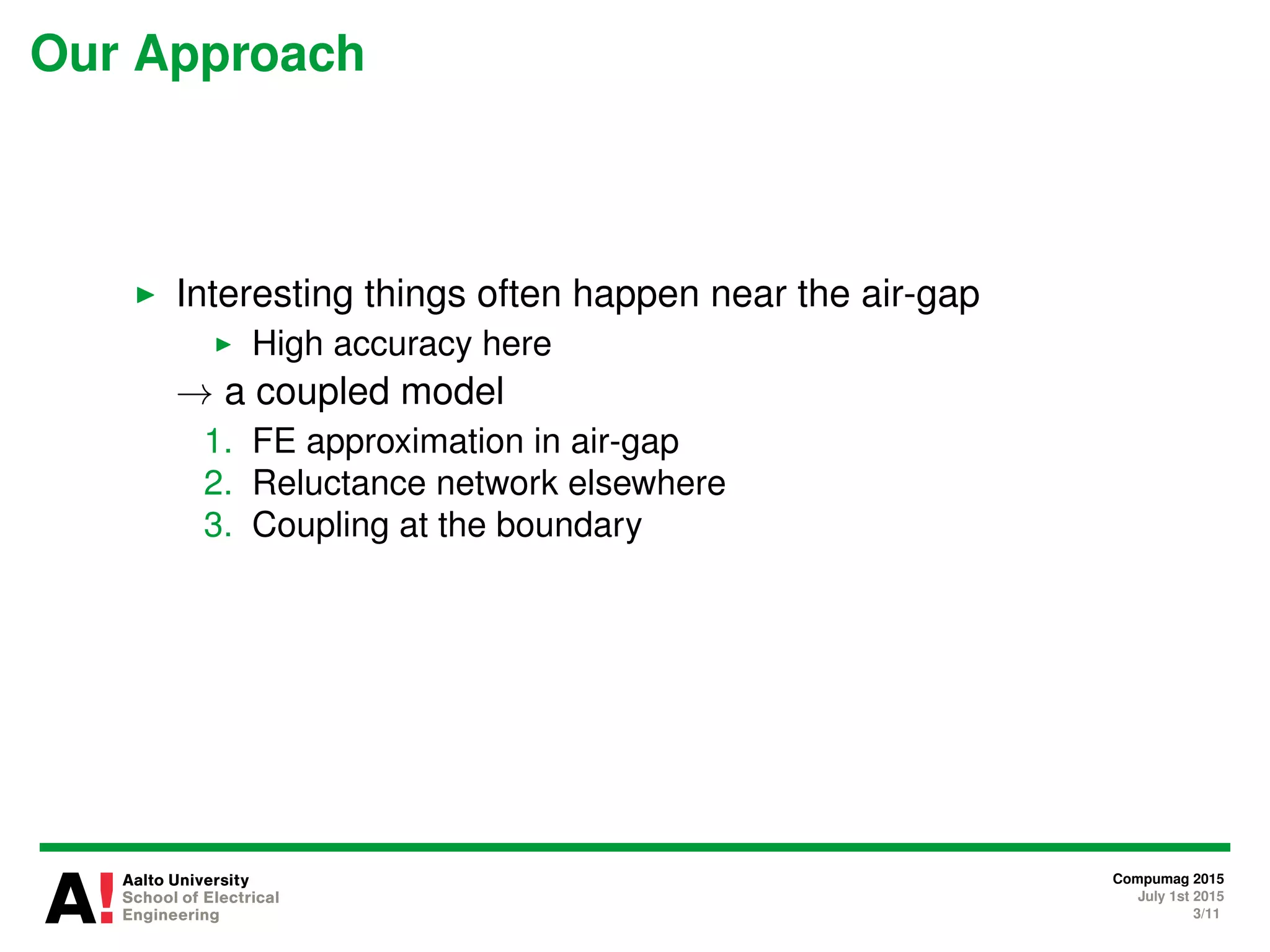 A Systematic Approach for Solving Coupled Reluctance Network and Finite Element Models | PPT