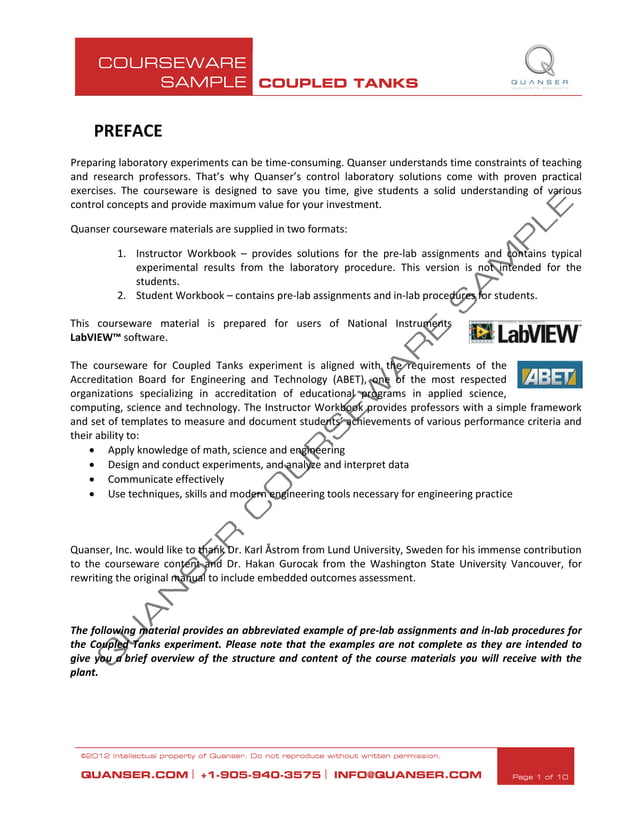 Coupled tanks | PDF | Physics | Science