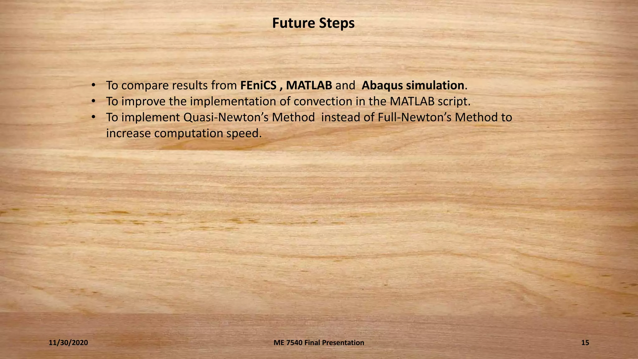 Coupled thermal structural finite elements analysis | PPTX