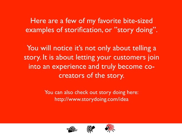 Couple of examples on storification by tarinakone 2016 anne kalliomaki ...