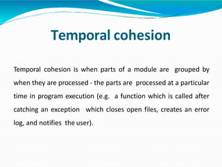 Coupling , Cohesion and there Types | PPT