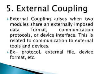 Coupling and cohesion | PPT