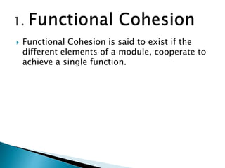 Coupling and cohesion | PPT
