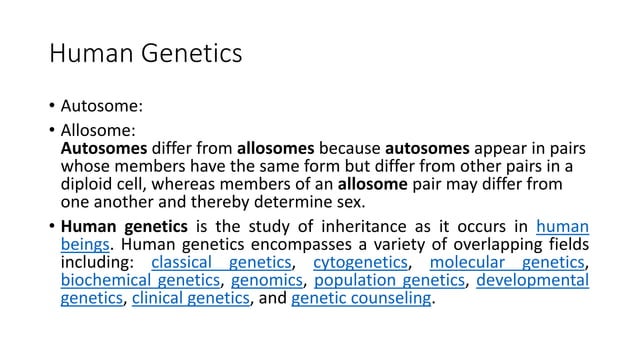Coupling and repulsion human genetics | PPTX