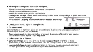 Coupling and repulsion human genetics | PPTX
