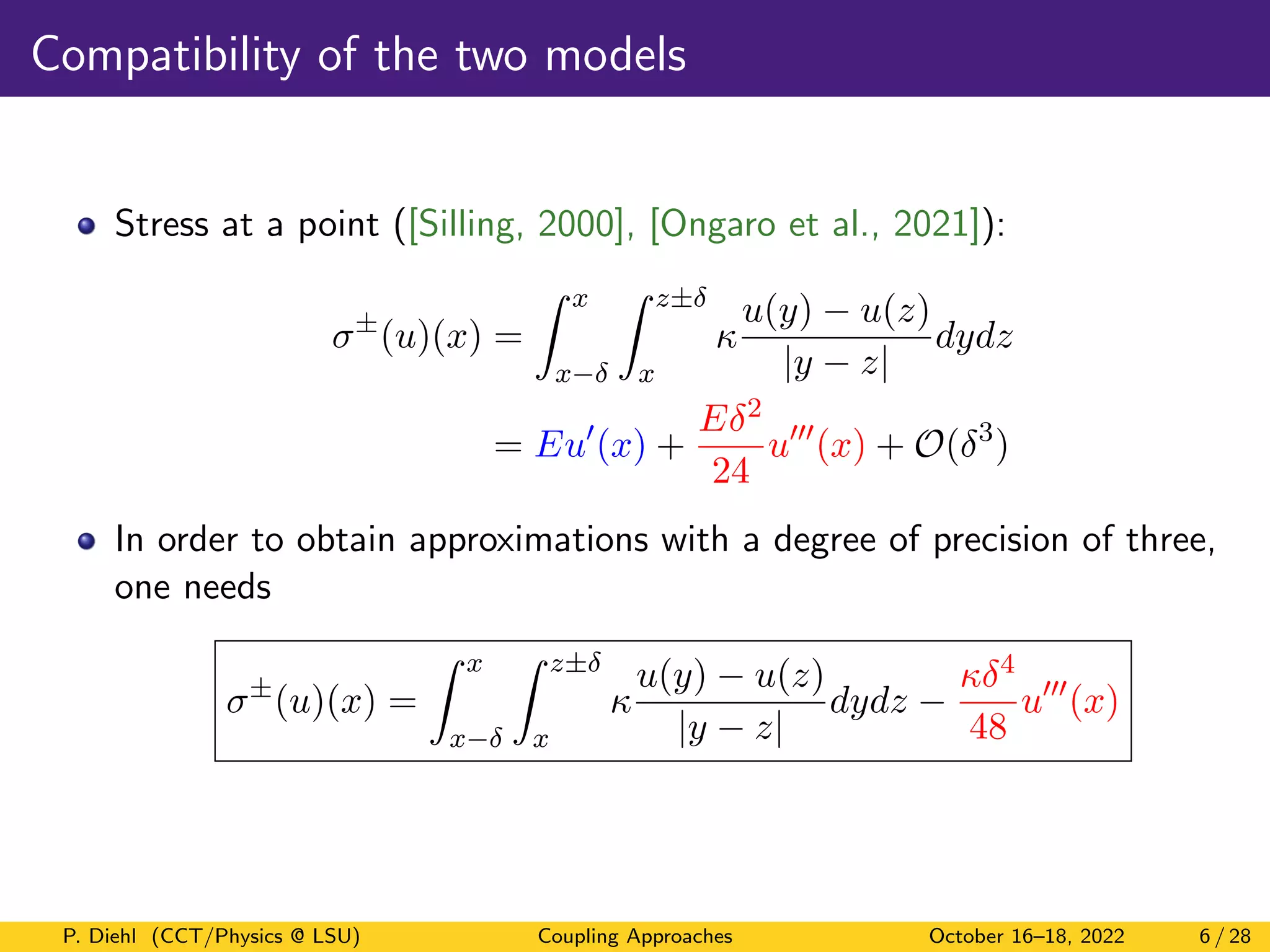Challenges for coupling approaches for classical linear elasticity and bond-based peridynamic ...