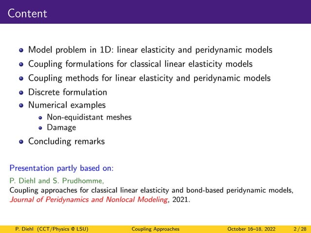 Challenges for coupling approaches for classical linear elasticity and bond-based peridynamic ...