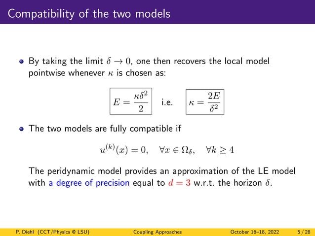 Challenges for coupling approaches for classical linear elasticity and bond-based peridynamic ...