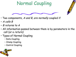 Coupling coheshion tps | PPT | Programming Languages | Computing