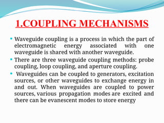 coupling mechanism in microwavec engineering | PPTX